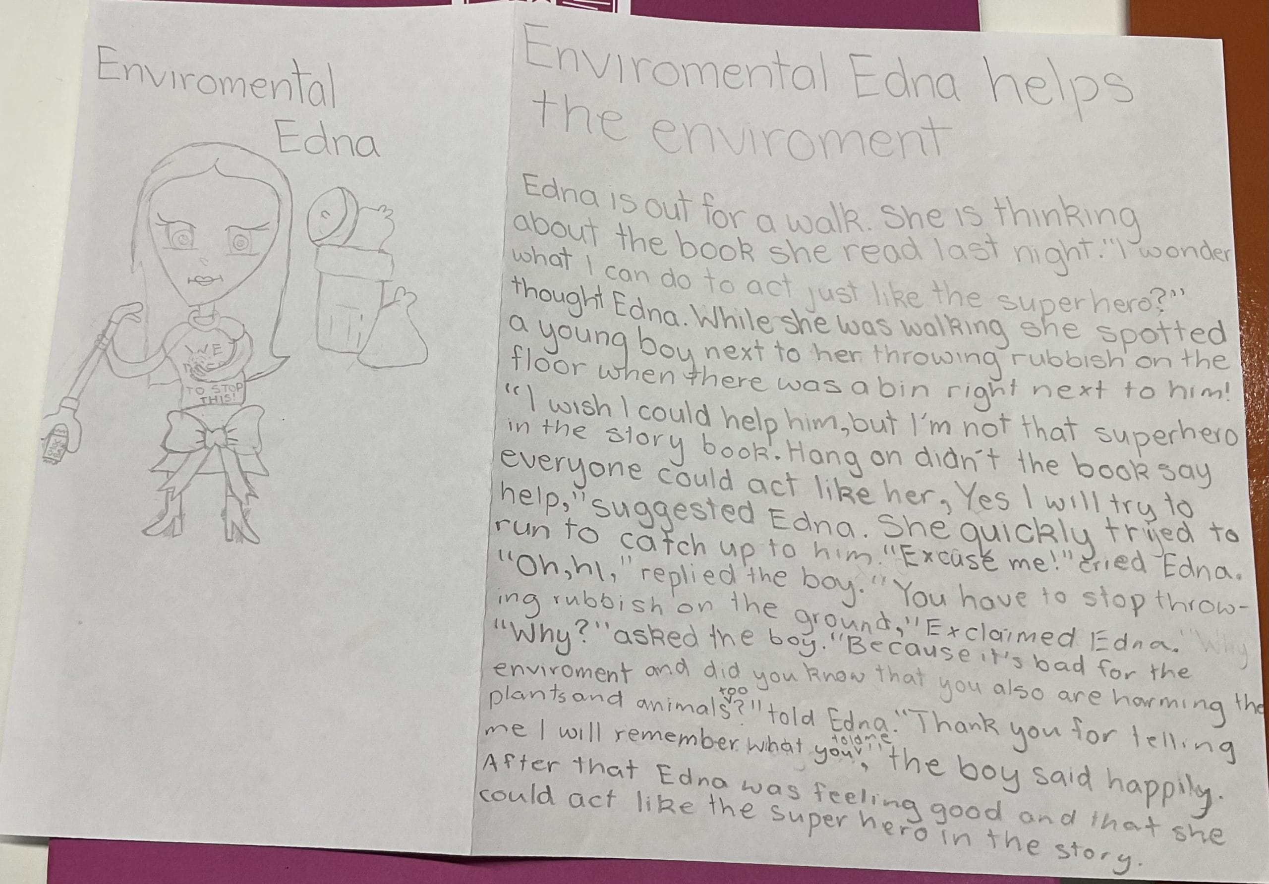 Environmental Edna helps the environment - Round Square